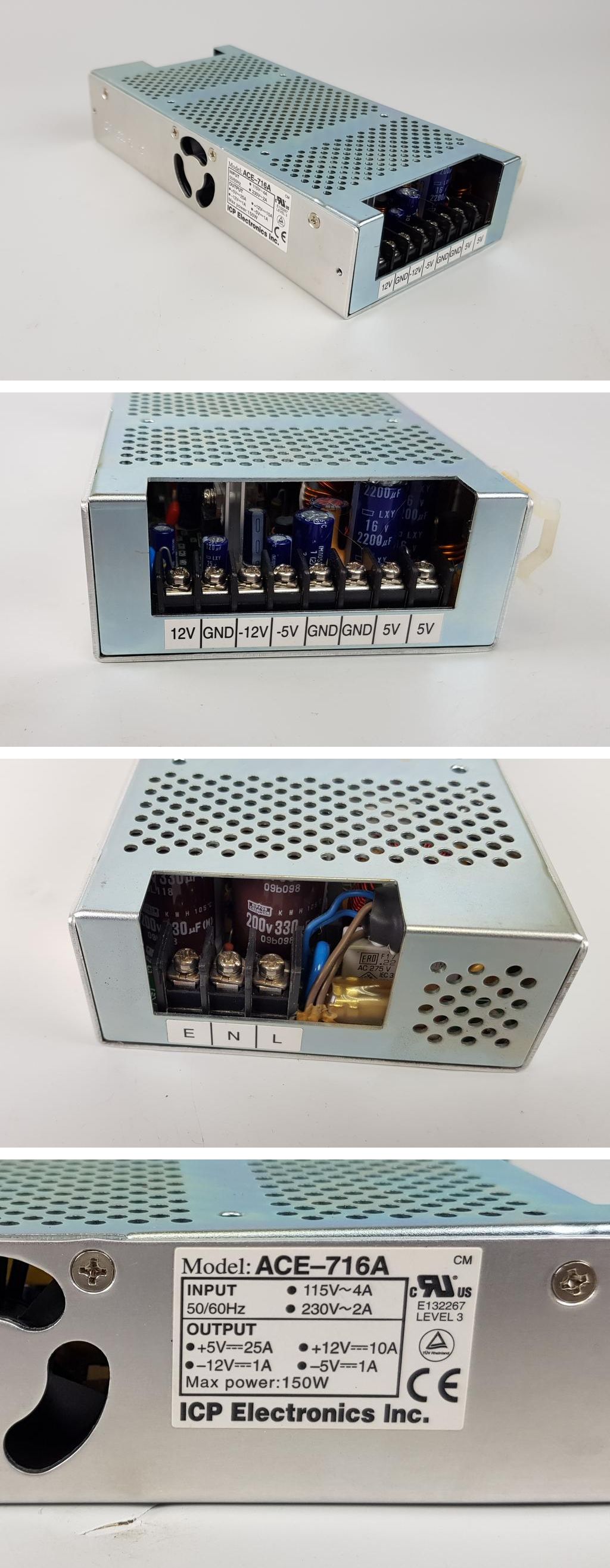 PP7767 Power Supply ICP Electronics ACE-716A +-5V DC 25A +-12V DC