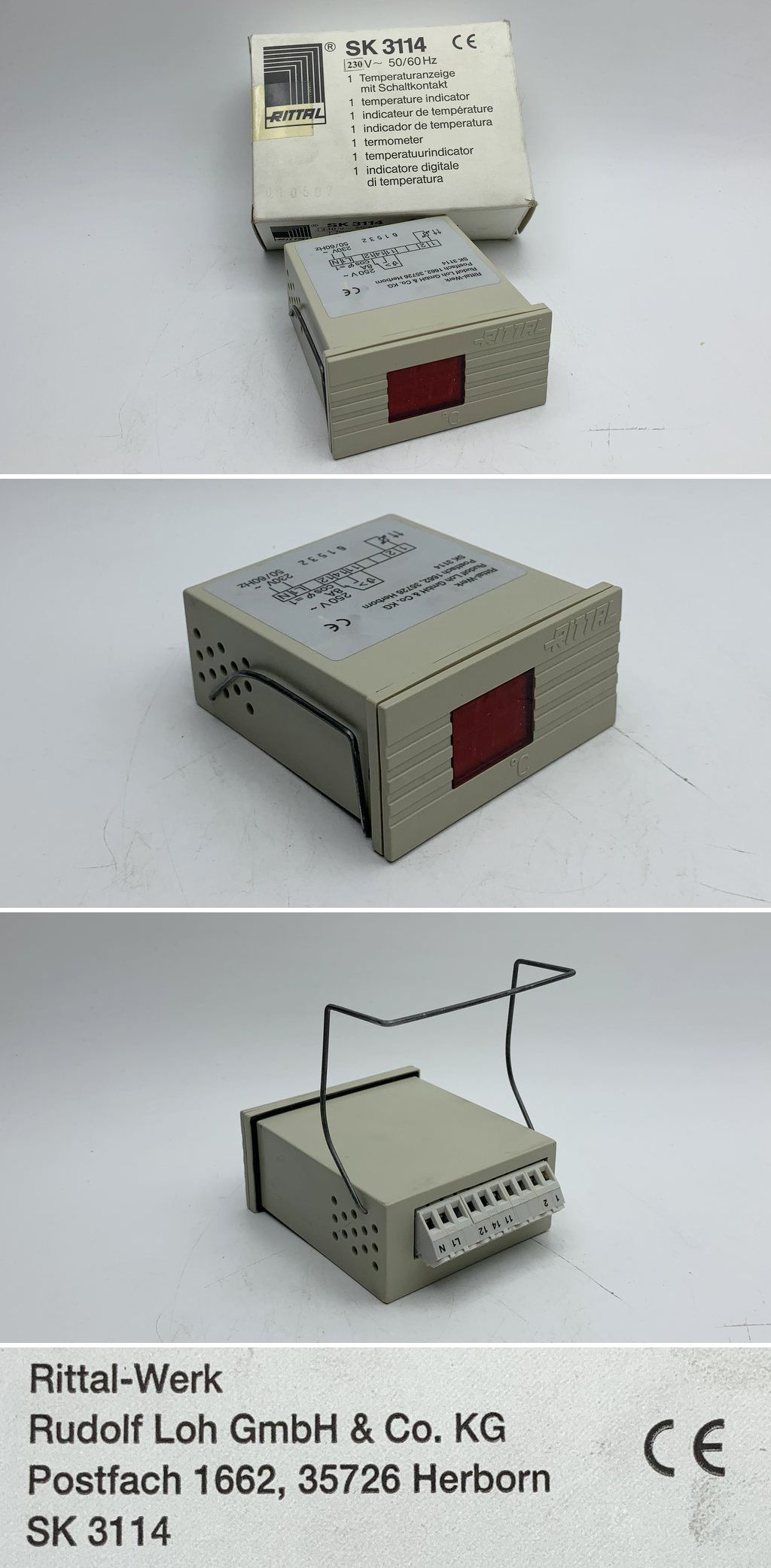 LK1306 temperature display Rittal SK3114